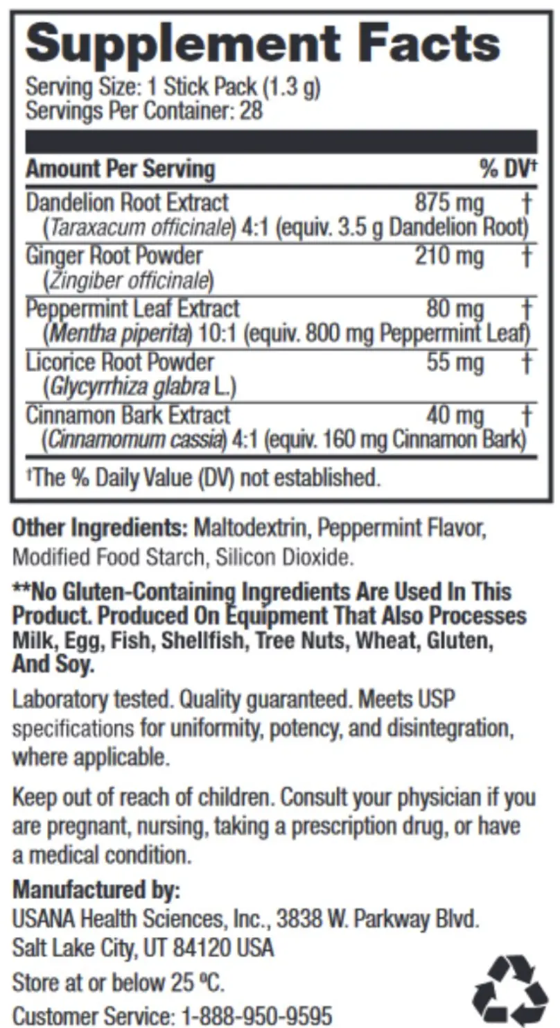 USANA Detox Tea Mix (28 Stick Packs)